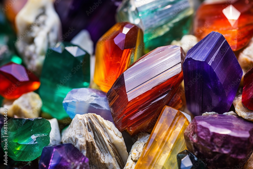 geological marvels of minerals, crystals, and semi-precious stones ...