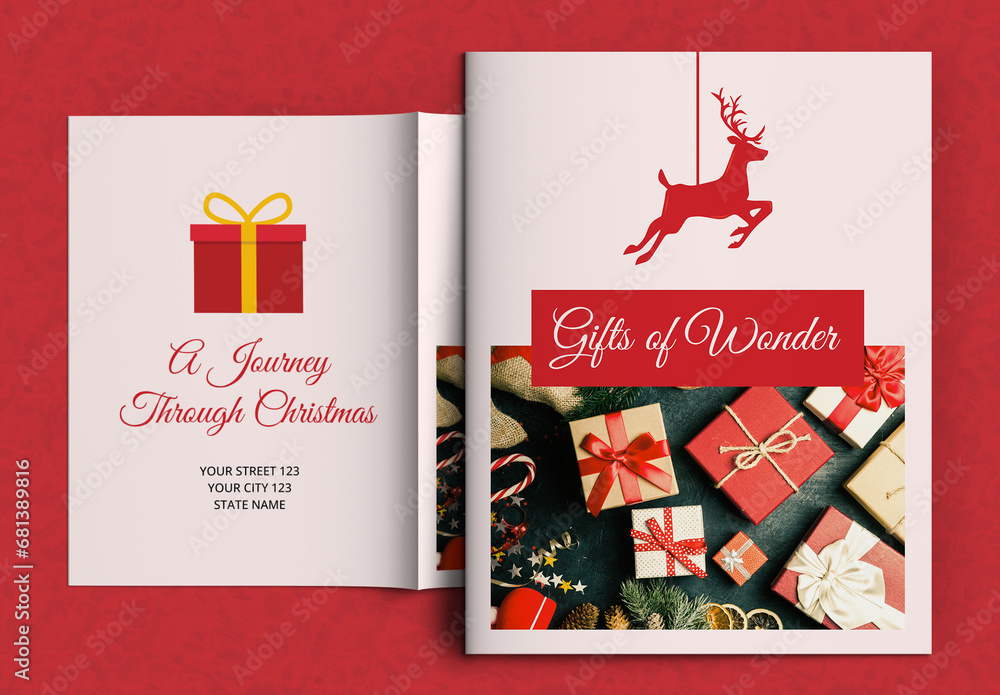 Christmas Catalogue Layout Stock Template | Adobe Stock