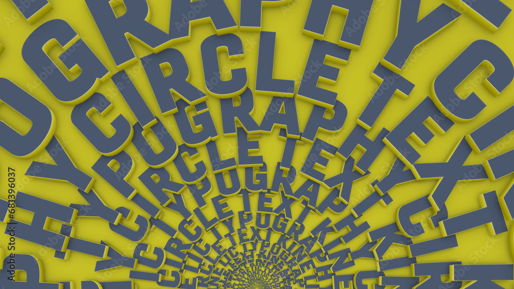 Circle Text Kinetic Typography Background Stock Template | Adobe Stock