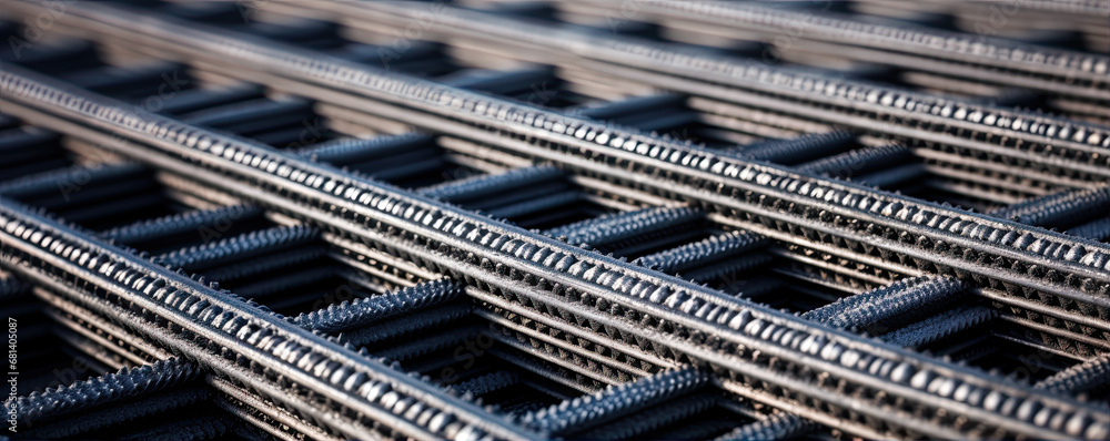 steel rebar mesh for reinforced concrete. hard connect construction ...