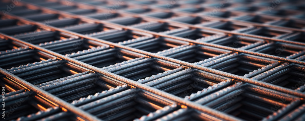 steel rebar mesh for reinforced concrete. hard connect construction ...