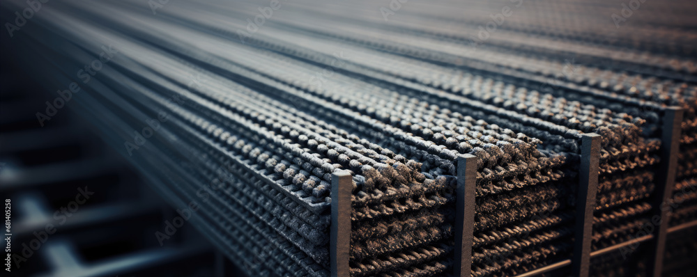 steel rebar mesh for reinforced concrete. hard connect construction ...