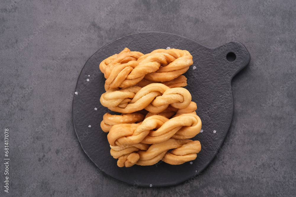 Kue Tambang or Untir untir is a traditional Indonesian cookies made ...