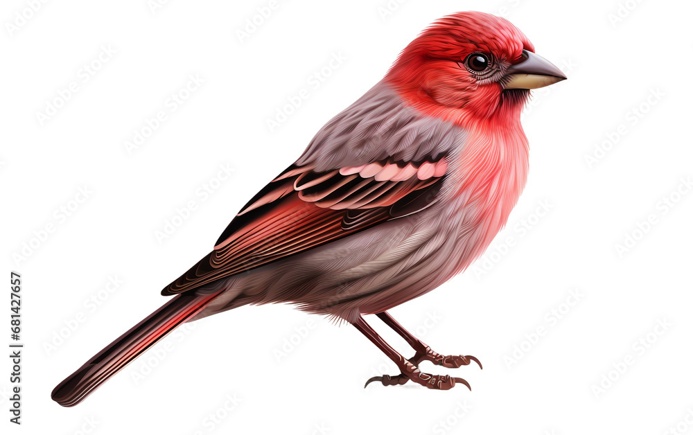 House Finch Bird on Tree Branch Png. Transparent Background Png Stock ...