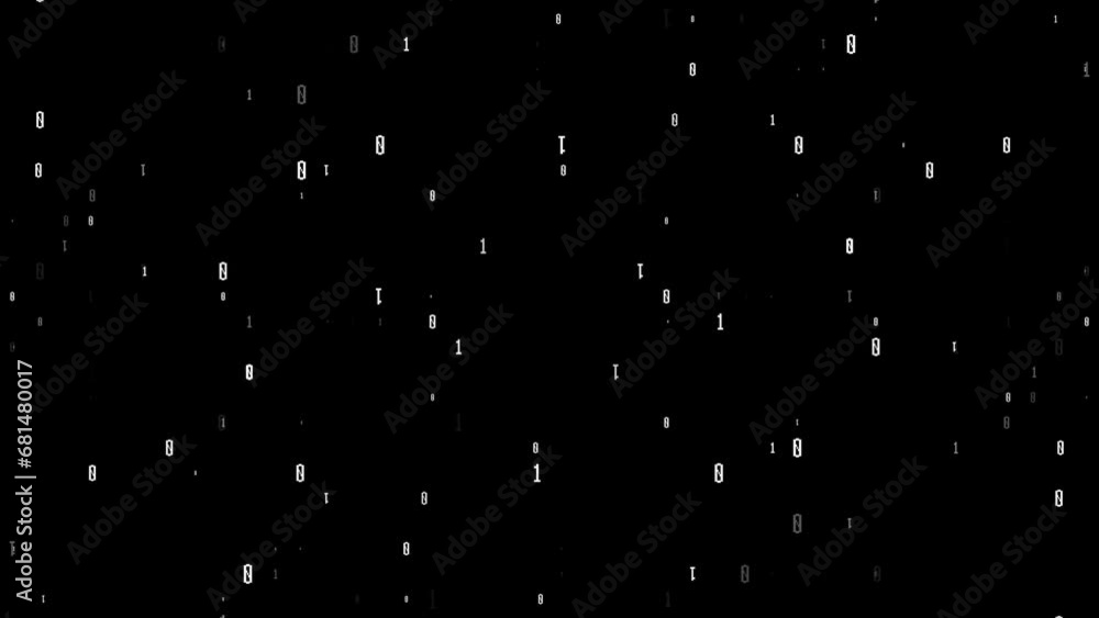 Vidéo Stock Engage with 4K footage displaying animated binary numbers ...