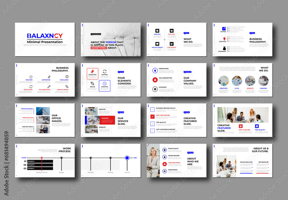 Minimalist Business Presentation Template Layout Stock Template | Adobe ... Minimalist Business Presentation Template Layout Stock Template | Adobe ...