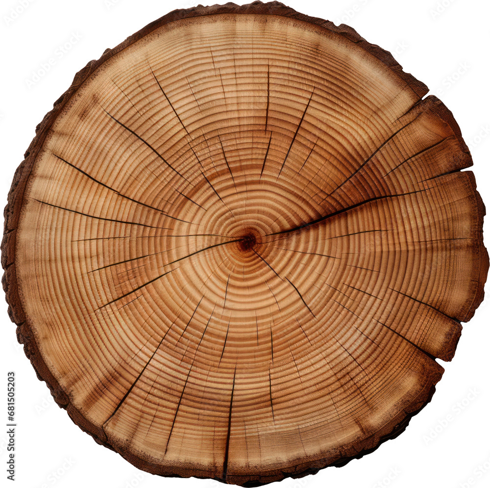 Tree slice transparent background PNG clipart Stock Photo | Adobe Stock