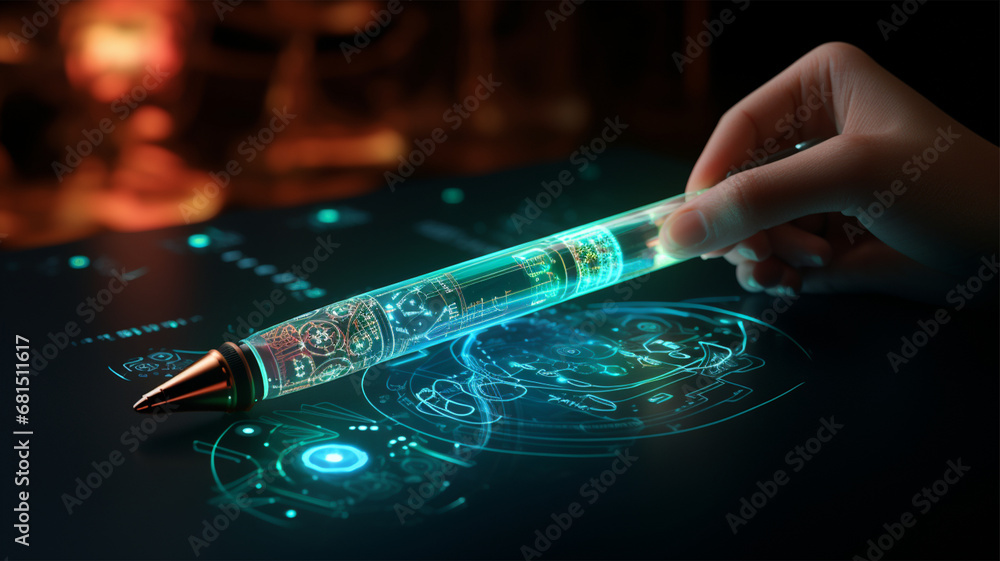magical pen, ai, generated, ai generated Stock Illustration | Adobe Stock