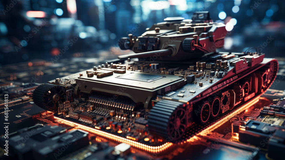 Foto de computer and artificial intelligence autonomous and network ...