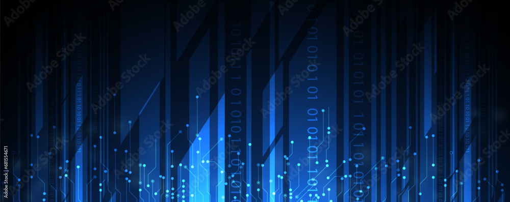 Technology Network Vector Background.. Science and technology ...