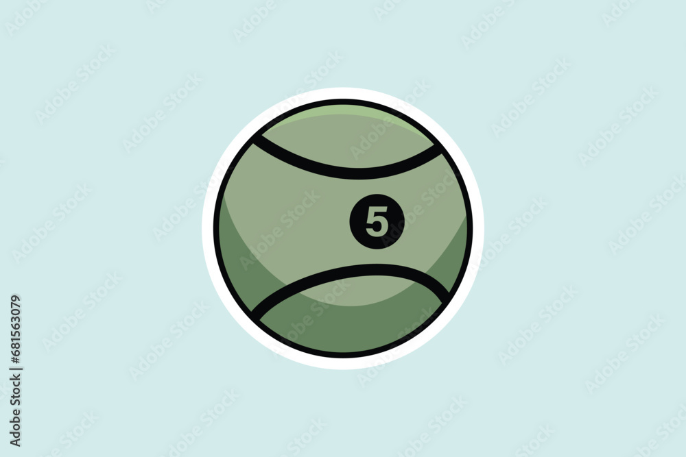 Hurling Sport Ball Sticker vector illustration. Sport object icon ...