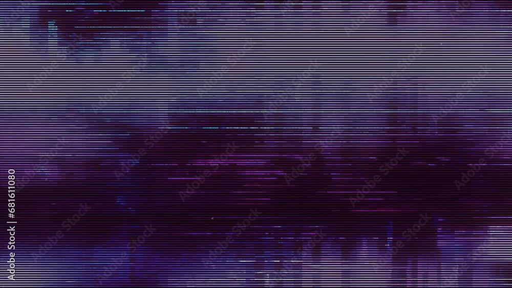 Vintage VHS scanlines Overlay retro film FX effect film strip rolling ...