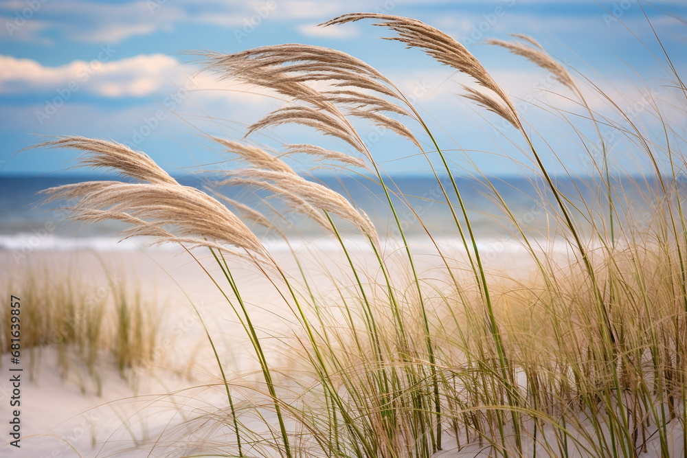 vibrant unique and resilient seoats that grow in sandy environment of ...