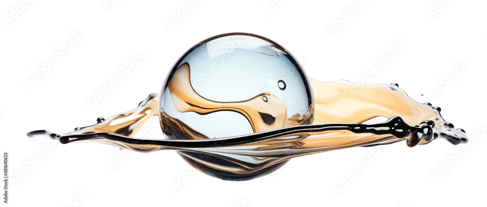 Water Drop with Surface Tension on Transparent Stock Photo | Adobe Stock
