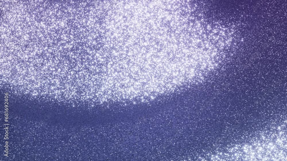 3D Abstract background with animated magic pastel blue silver waves ...