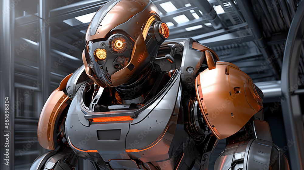 Robotic Realism: An illustration of a hyper-realistic robot ...