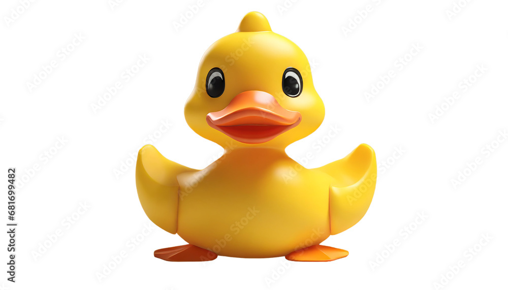 yellow rubber duck toy isolated on transparent background Png Stock ...