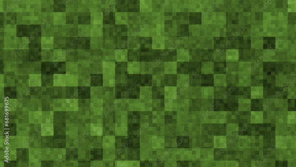 Abstract pixelated background randomly changing the colors of pixels ...