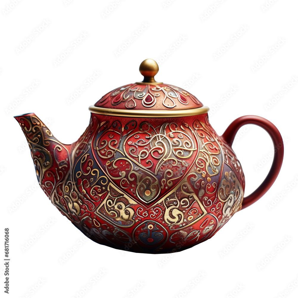 Vintage teapot isolated on on transparent background, ready for object ...