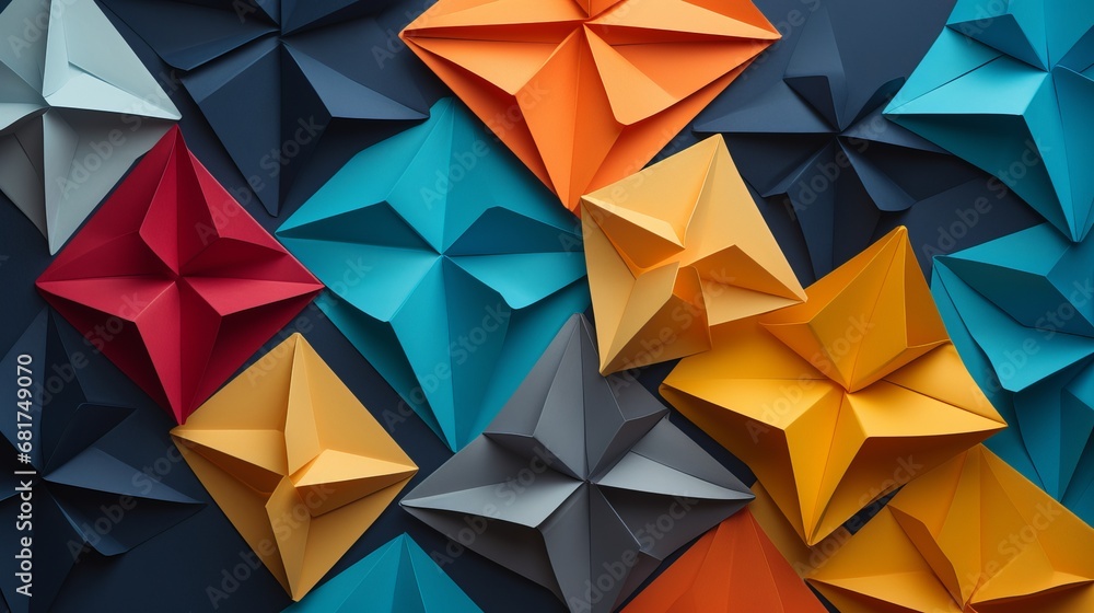 Format of shinning paper origami Stock Illustration | Adobe Stock