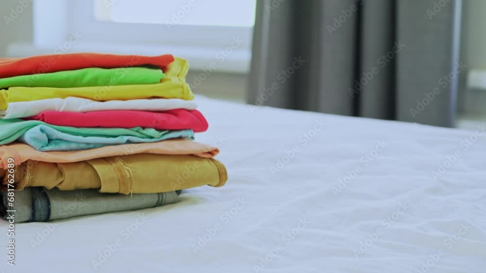 Packing clothes for summer vacation. Travel outfits fall down on the ...