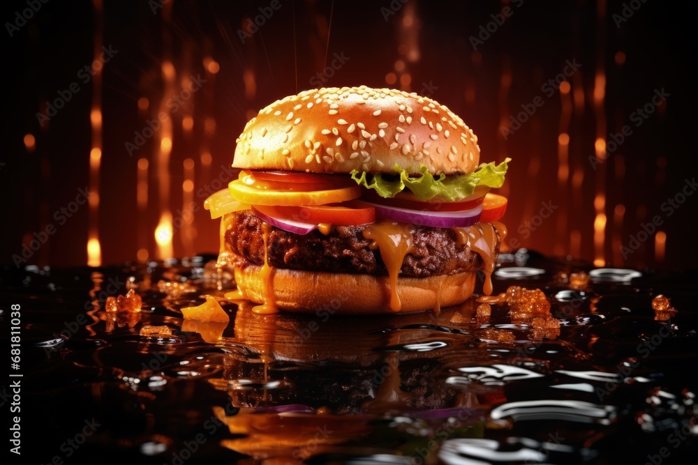 Overweight problem, poor diet, calorie-laden food, fast food ...