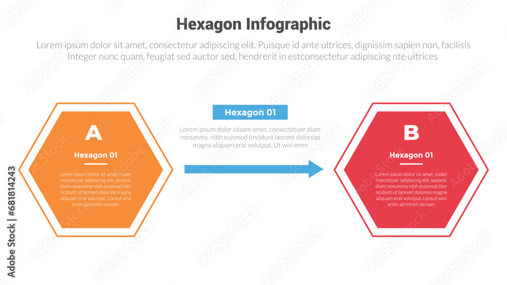 hexagon or hexagonal honeycombs shape infographics template diagram ...