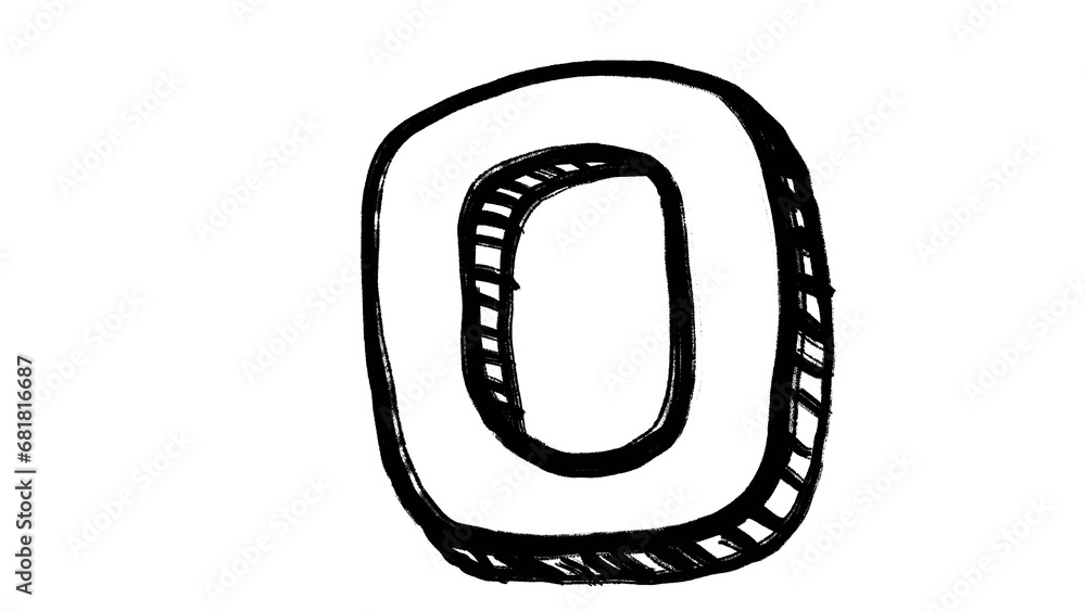 brush stroke hand drawn PNG image with transparent background alphabet ...