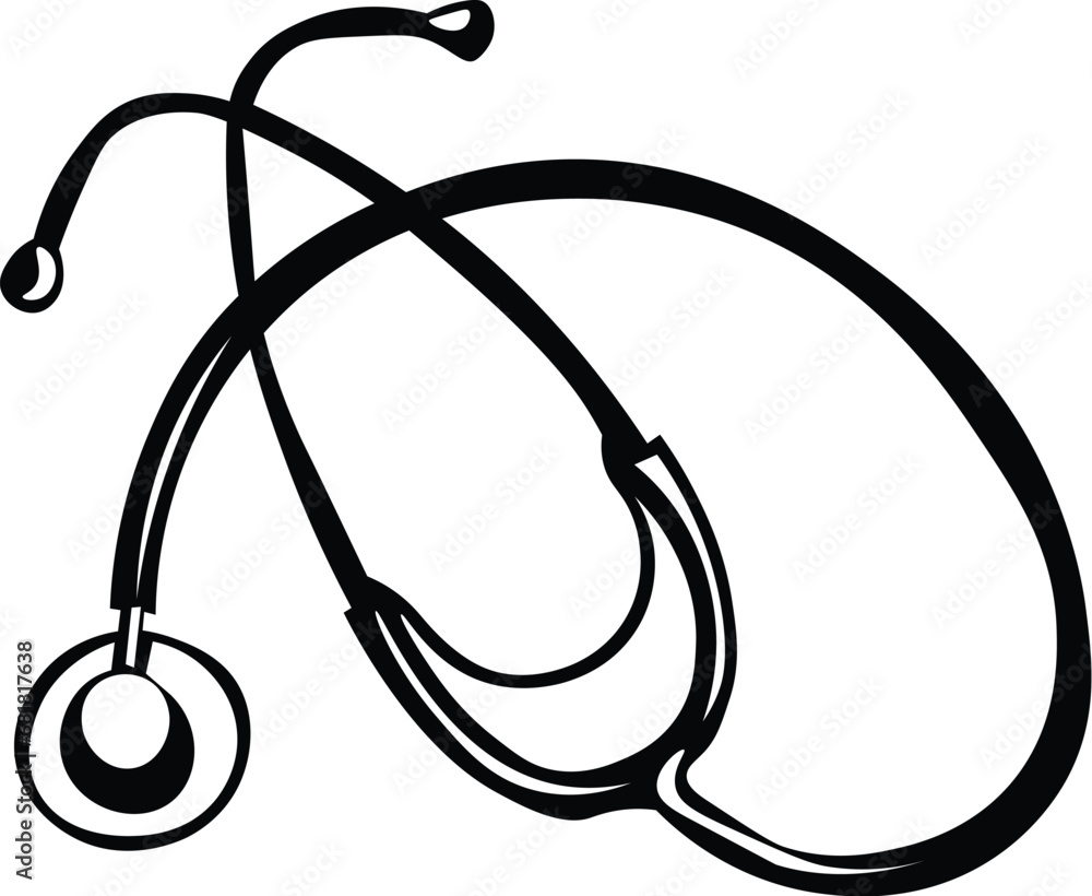 Cartoon Black and White Isolated Illustration Vector Of A Medical ...