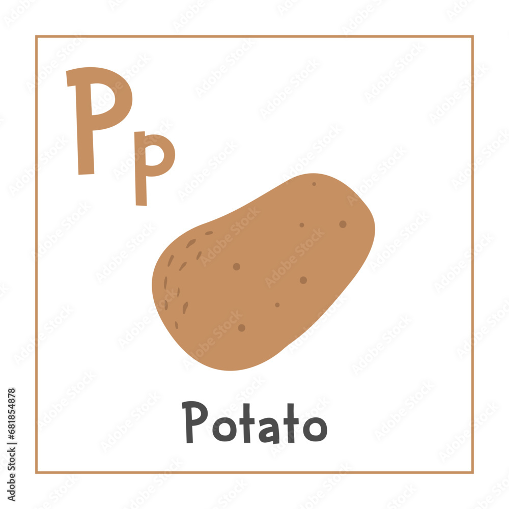 Potato clipart. Potato vector illustration cartoon flat style ...