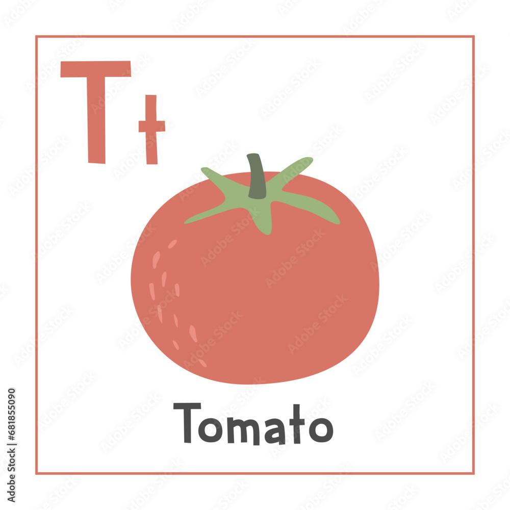 Tomato clipart. Tomato vector illustration cartoon flat style ...