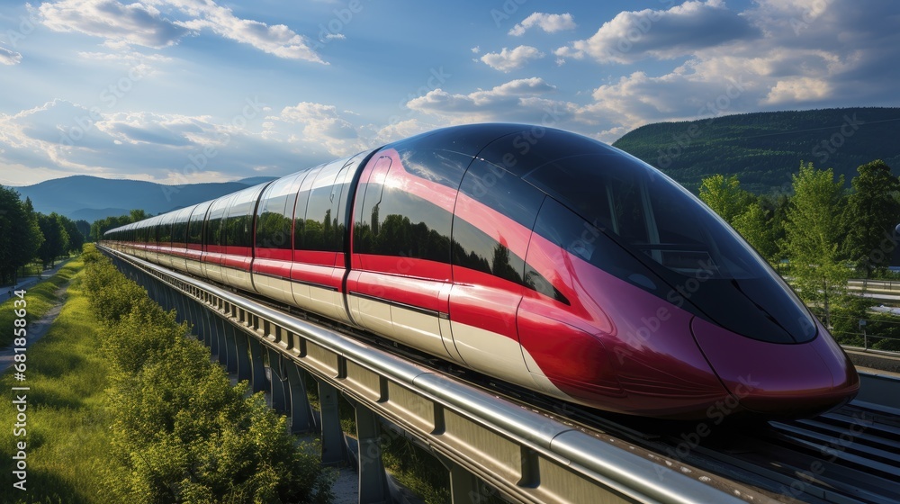 Maglev trains magnetic levitation frictionless transportation high ...