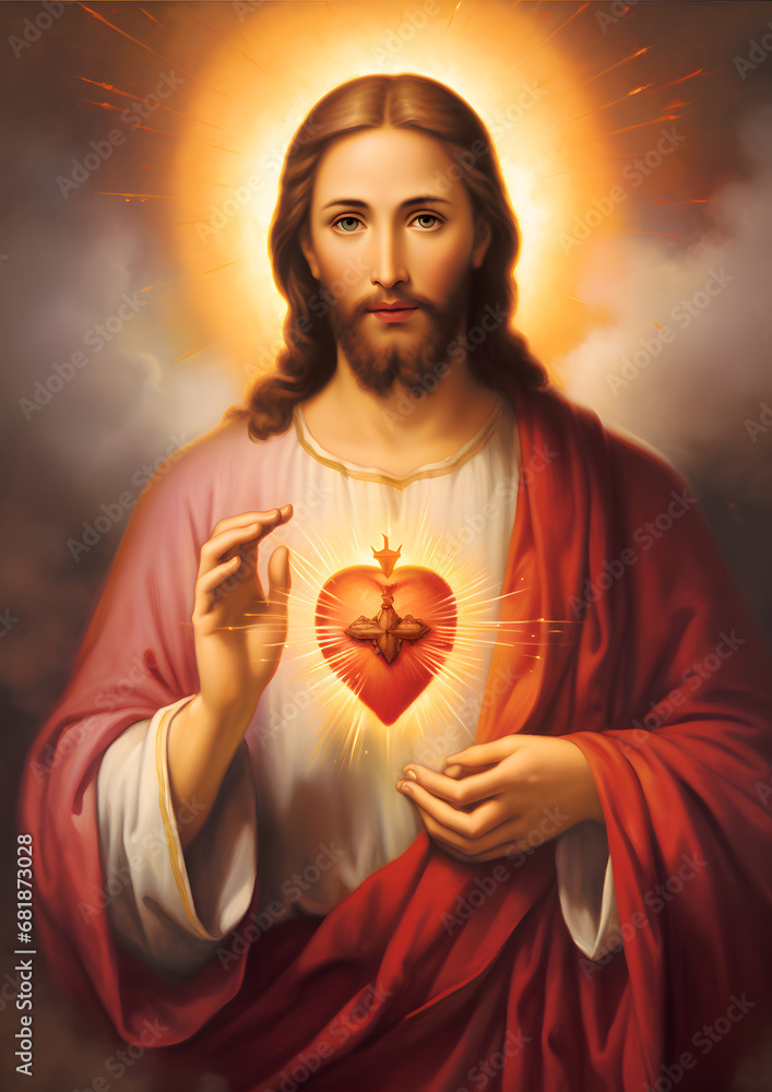 Corazón De Jesús To Our God And Father Be Glory For Ever And Ever.