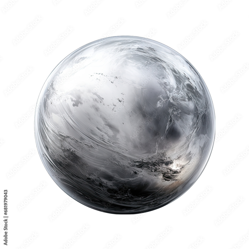 Silver Grey Planet Isolated on Transparent or White Background, PNG Stock Photo | Adobe Stock