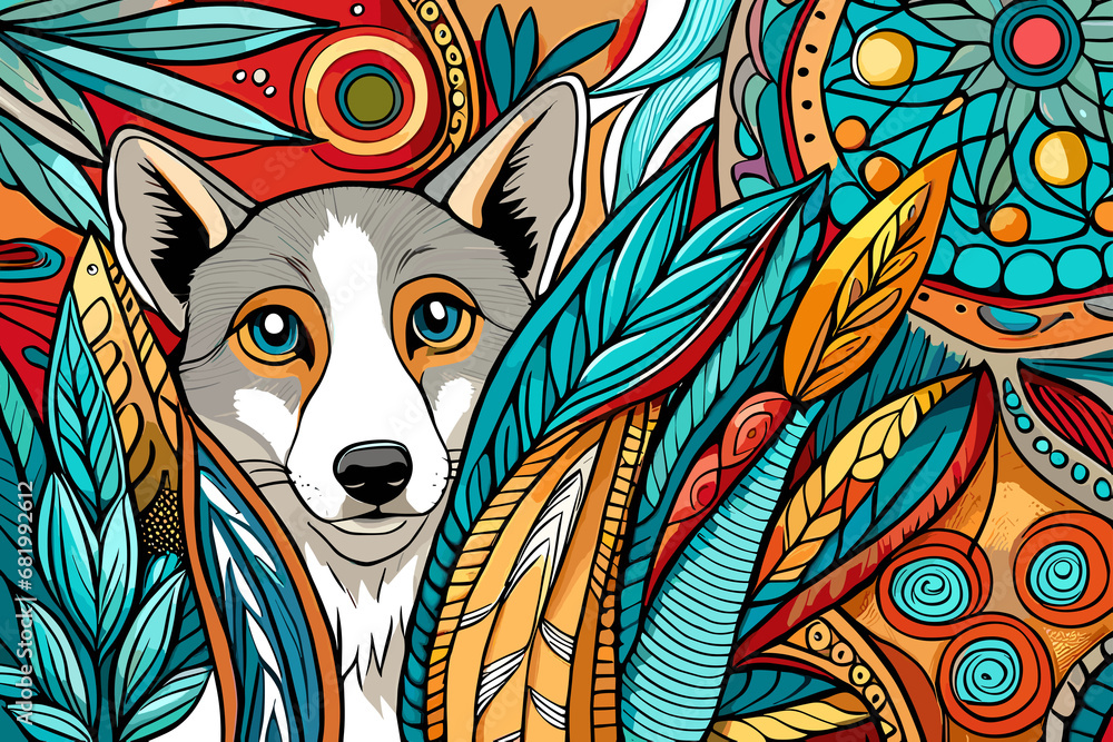 Pawprints on Batik A Fusion of Tradition and Tail-Wagging Charm in Dog ...
