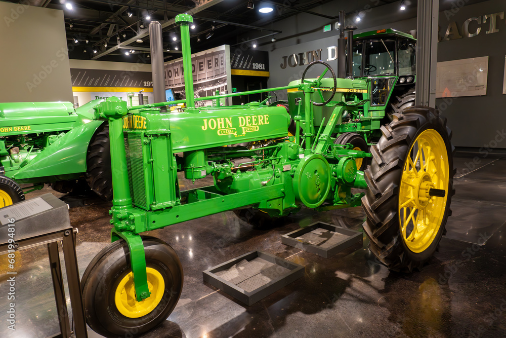 John Deere Tractor and Engine Museum in Waterloo, Iowa. GP tractor ...