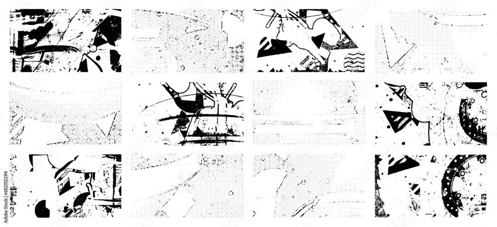 Distorted grunge isolated background. Overlay distress texture effect ...