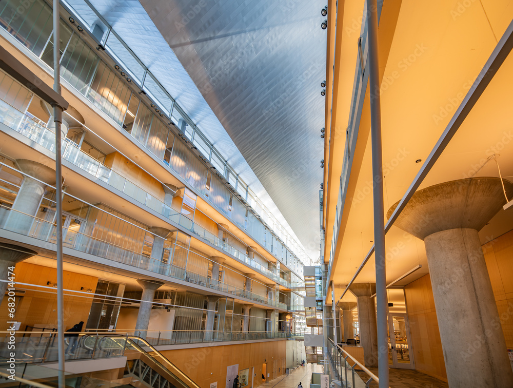 Minneapolis Public Library in downtown Minneapolis, Minnesota, interior ...