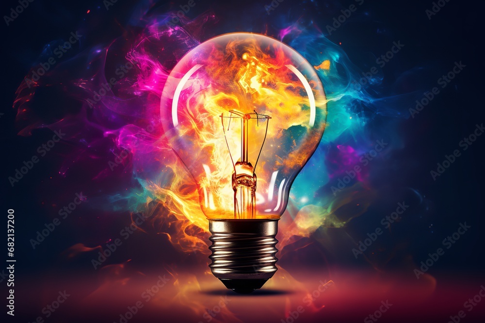 a lightbulb with musical notes inside is a beautiful and evocative ...