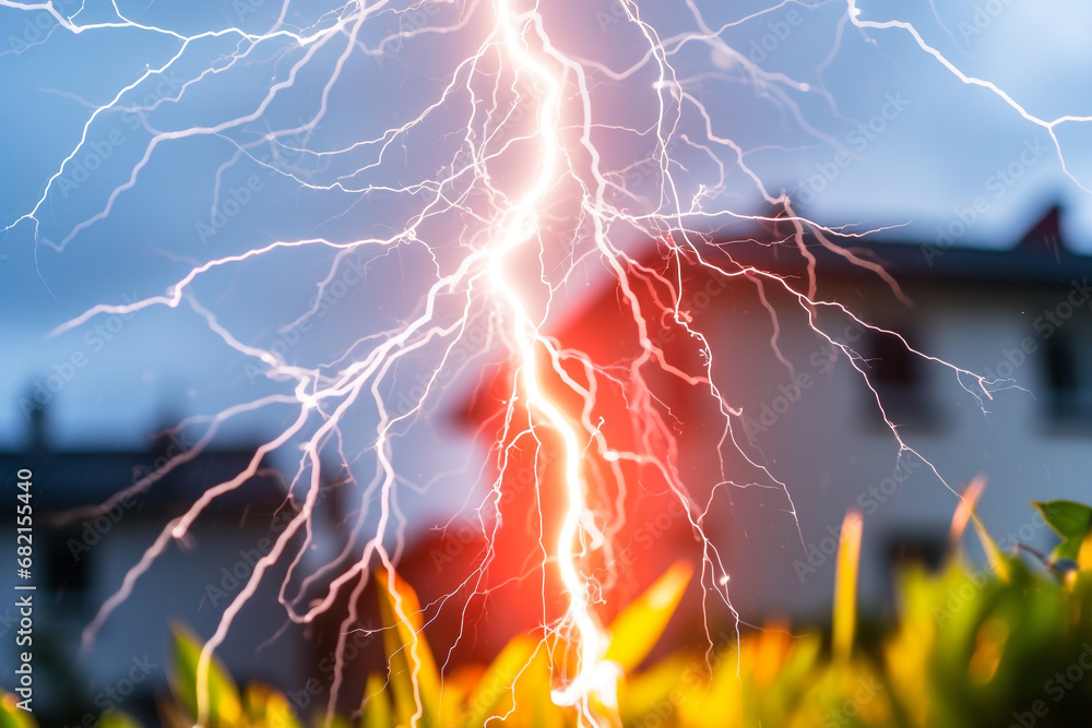 scientific and destructive force of a lightning strike, which involves ...