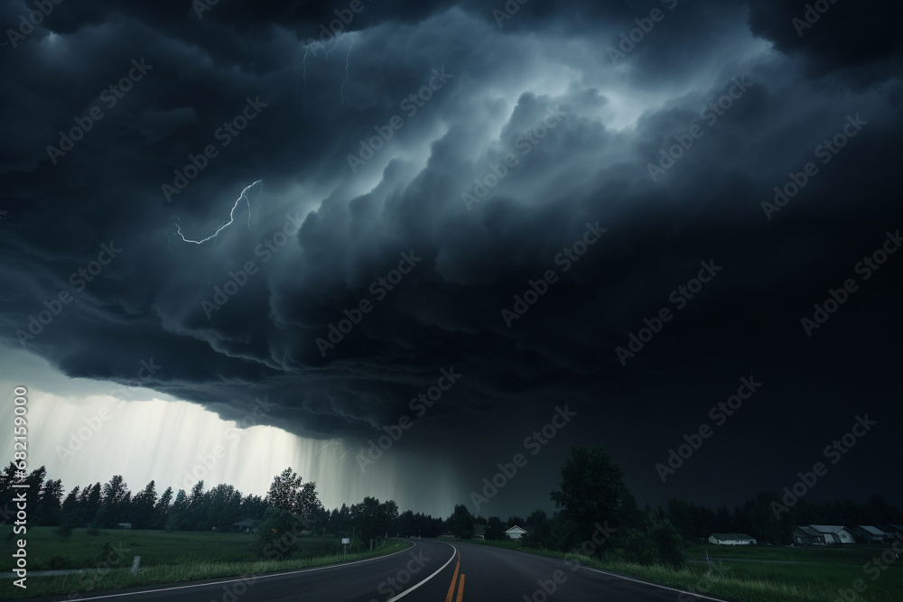 storm clouds create a foreboding and somber atmosphere with their dark ...