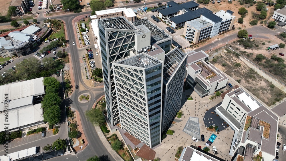 Fairscape Precinct tower at Fairgrounds in Gaborone, Botswana, Africa Stock Photo | Adobe Stock