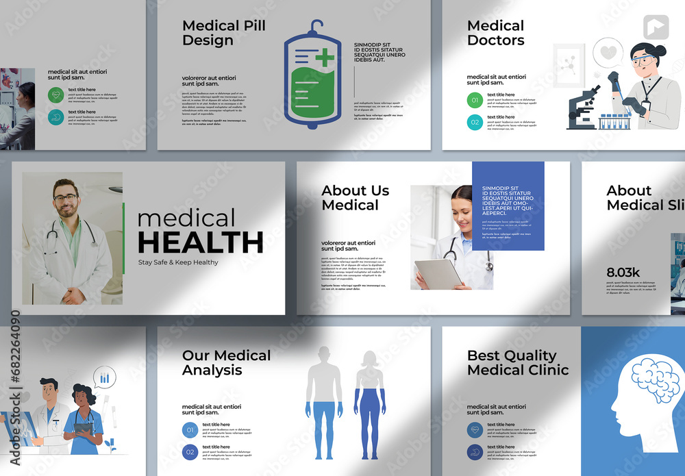 Medical Presentation Layout Stock Template | Adobe Stock
