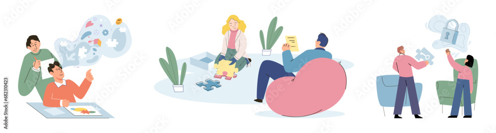 Psychoanalysis vector illustration. Psychological analysis delves into ...