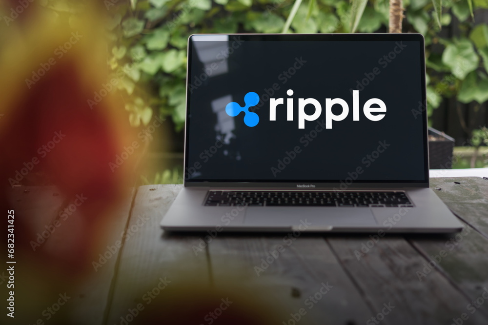 Ripple logo, real-time gross settlement system, currency exchange and ...