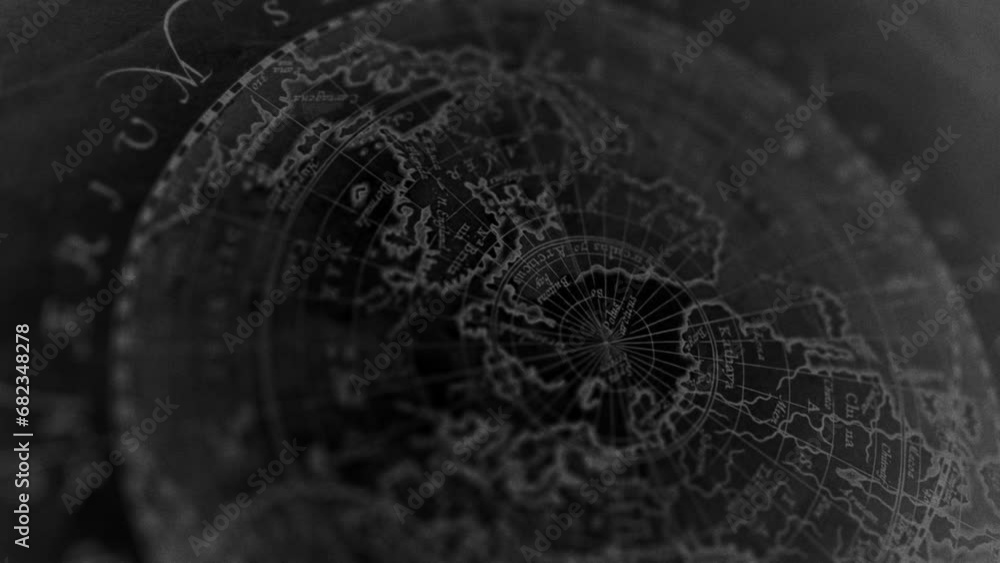 Old Retro 1800s Science Background/ 4k motion graphics of ancient ...