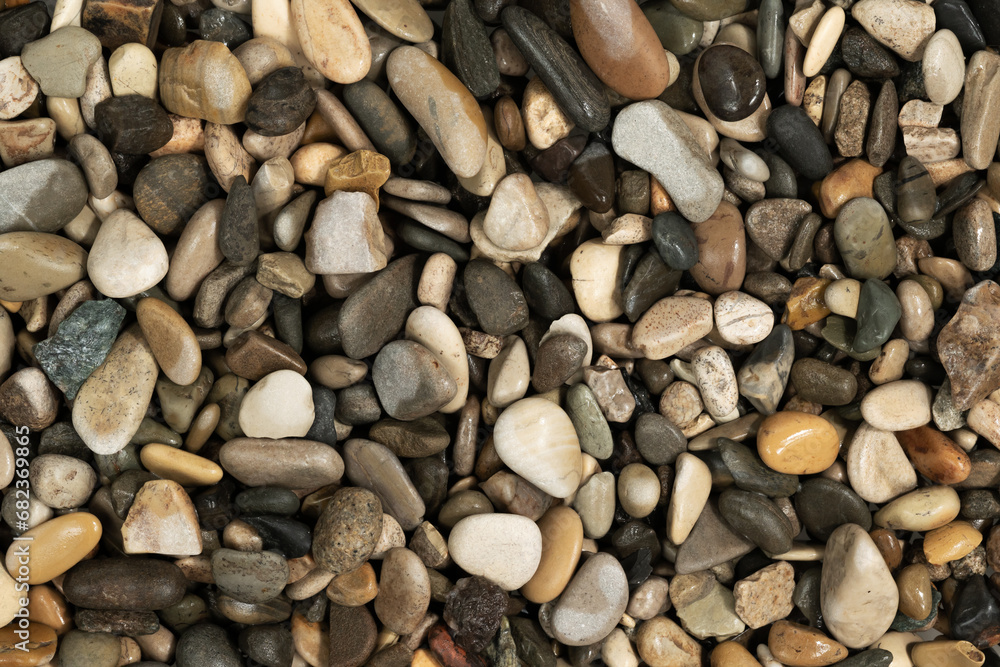 Nature wet sea pebbles background texture. natural aquarium soil. beach ...