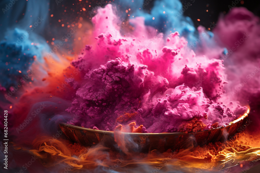vibrant vitality and motion of spray mist, embodying natural spectacle ...