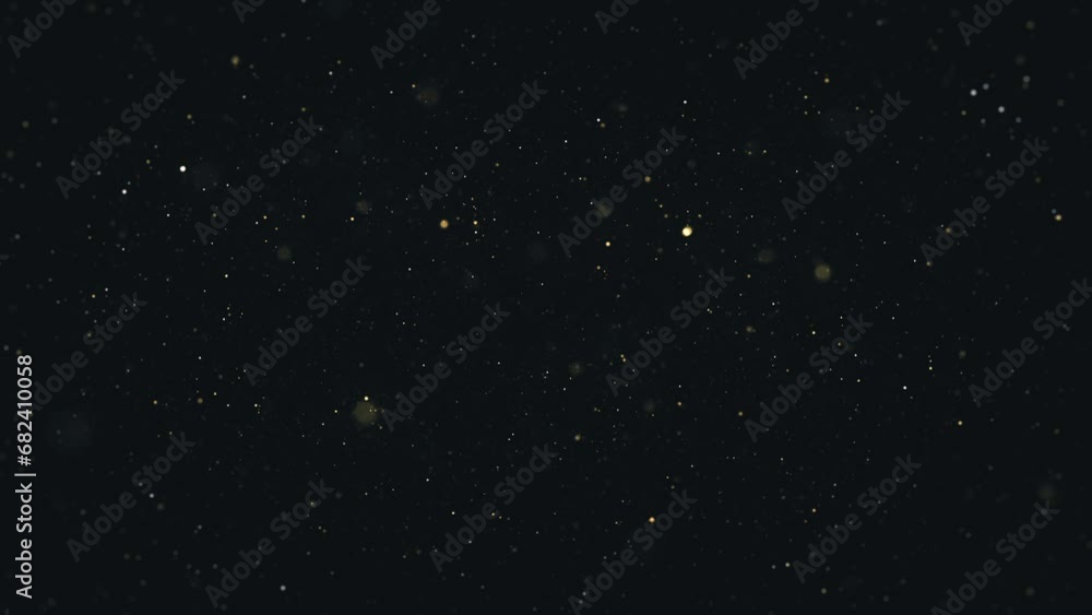 Thin Particles Floating In Fluid Space Background/ 4k animation of an ...