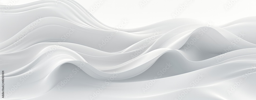 White background with curves and waves, in the style of translucent ...